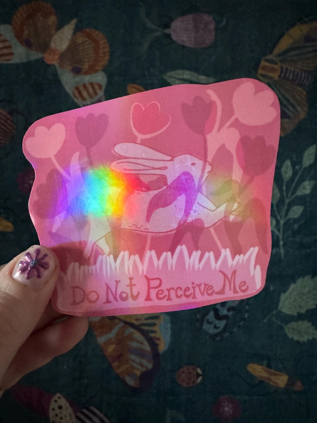 Do Not Perceive Me Hand Cut Sticker 4x3" - Etsy