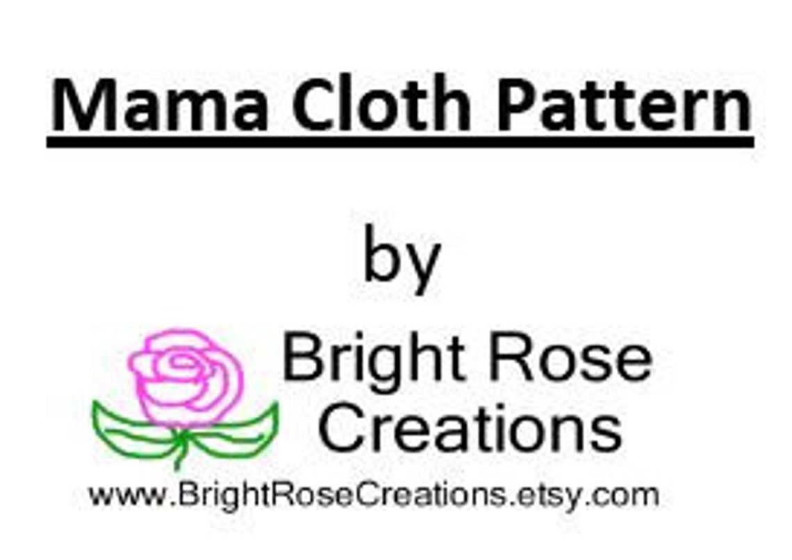 Mama Cloth Pad PDF Pattern, Sewing Pattern, Do It Yourself, DIY ...