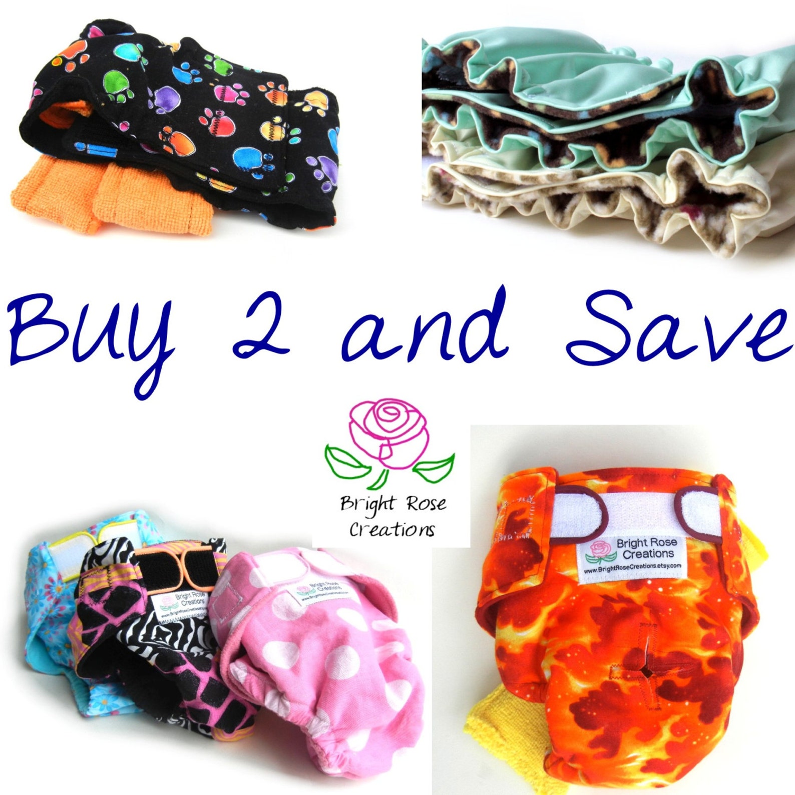 SALE Dog Diaper Pattern, AND Belly Band PDF Sewng Pattern, Buy 2 and ...