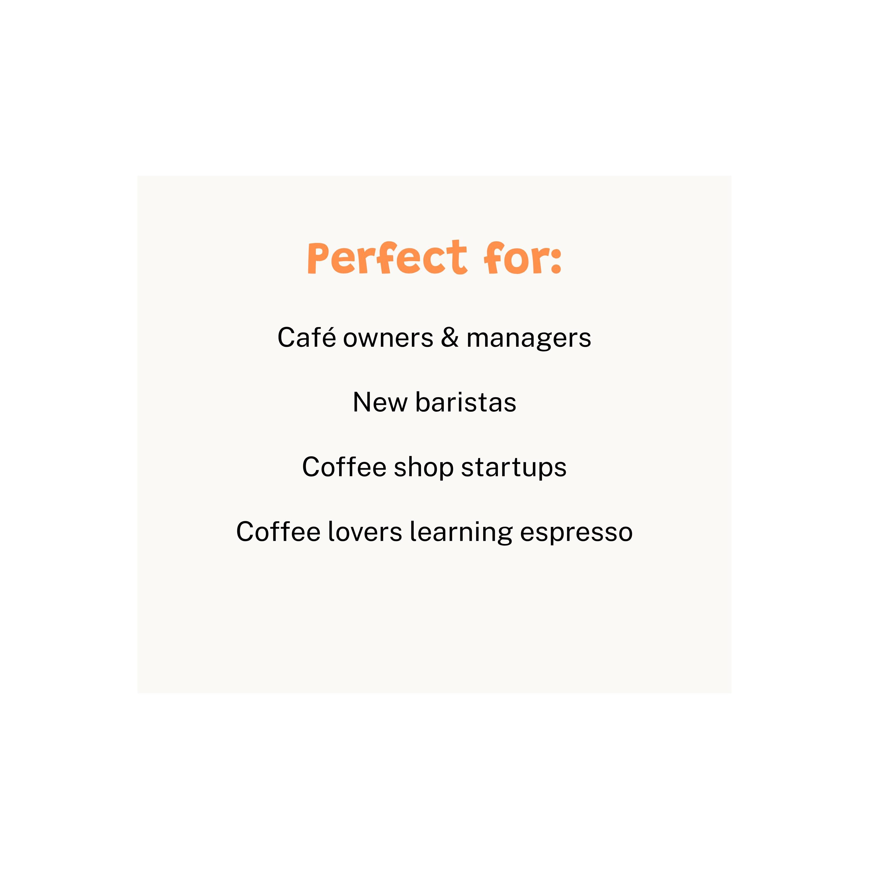 Barista Espresso Cheat Sheet & Espresso Tasting Guide | Coffee Training ...