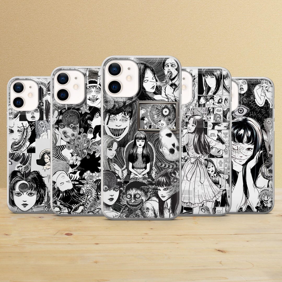 Junji Horror Manga Phone Case for iPhone 14 Pro Max 13 15 Plus 16 17 ...