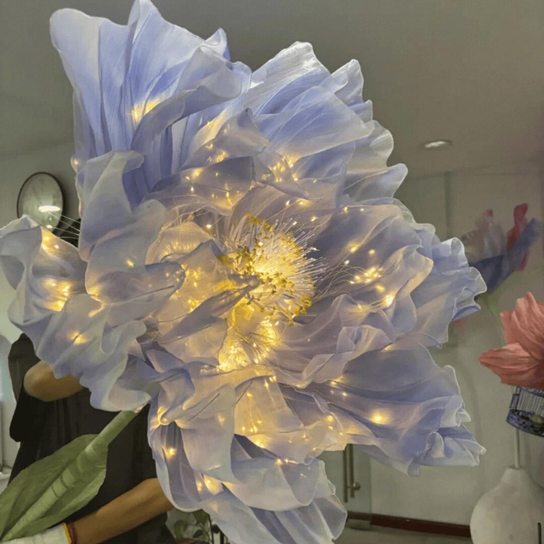Artificial Giant Flower With Firework Light,huge Electric Auto-open ...