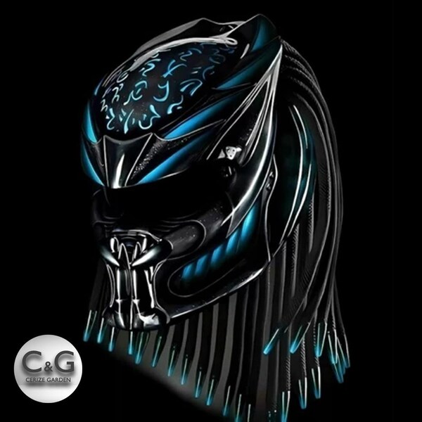 Predator Motorcycle Helmet - Etsy