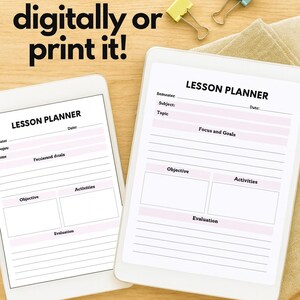 2025-2026 Teacher Planner, Canva Template, Digital Lesson Plan Book ...