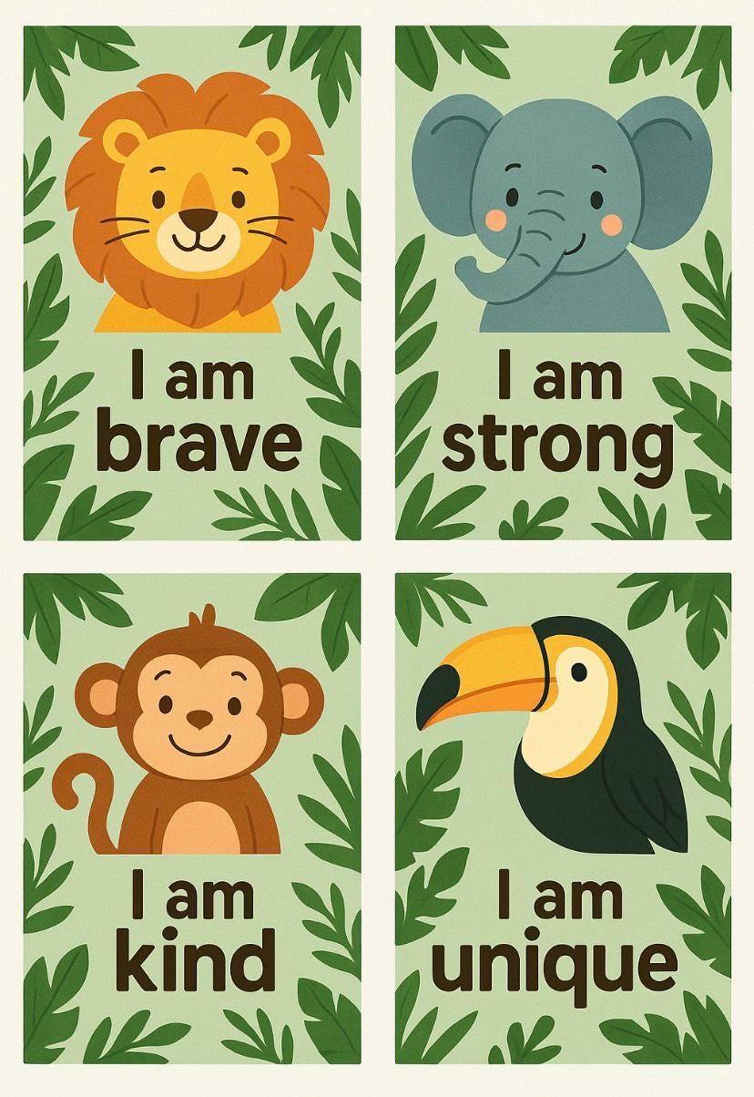 Jungle SEL Printable Pack – Calm Corner, Feelings Check-in ...