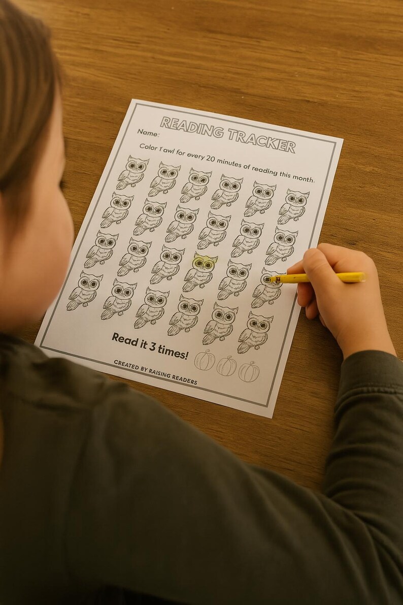 Fall Reading Log for Kids | Printable Autumn Reading Tracker | Home ...