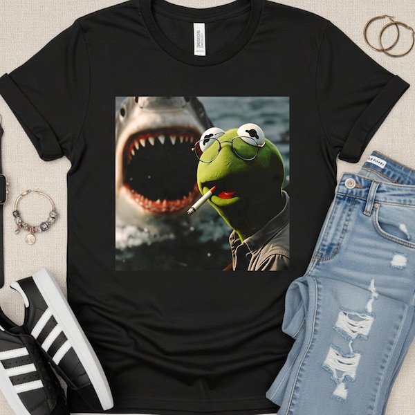 Kermit Shark - Etsy