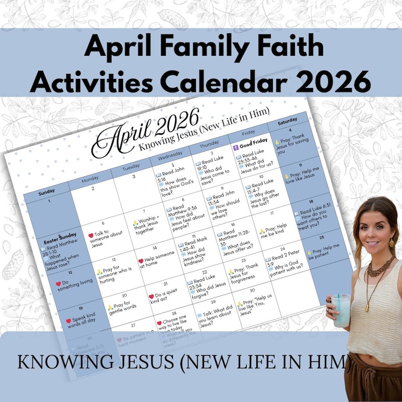 Christian Easter Calendar - Etsy