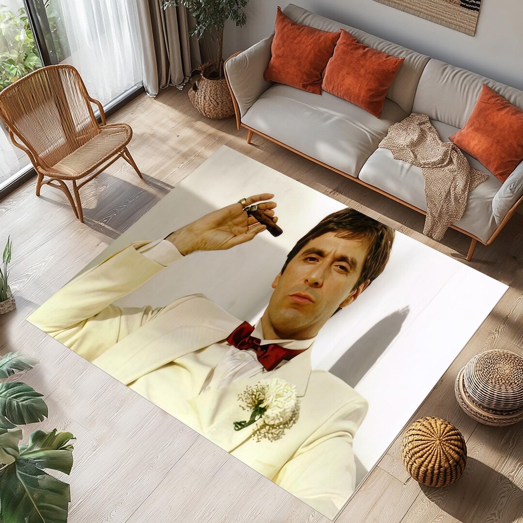 Scarface Rug, Tony Montana Movie Carpet, Living Room Decor - Etsy