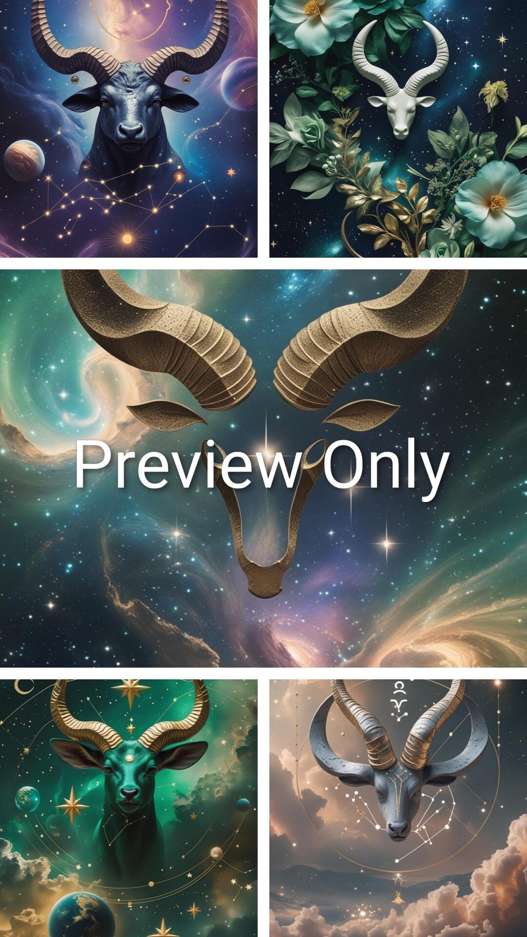 Taurus Wallpaper Bundle – 9 Zodiac Phone Wallpapers | Aesthetic Taurus ...