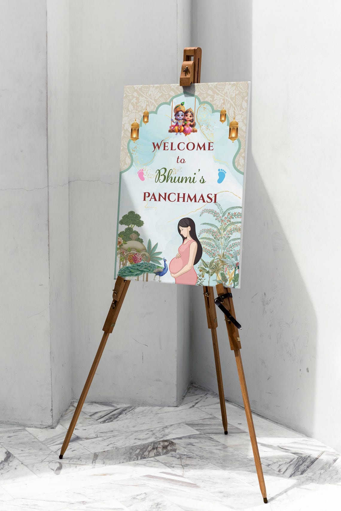 Indian Panchmasi Welcome Sign / Welcome Standee - Etsy