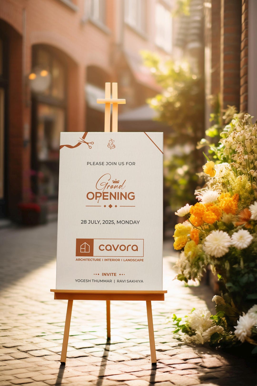 Minimalist Grand Opening Welcome Sign Template: Corporate Event ...