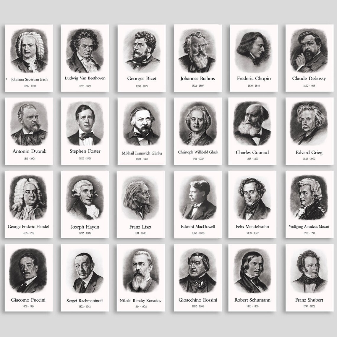 Printable Flashcards | Composer Printable Cards | Teacher Resource ...