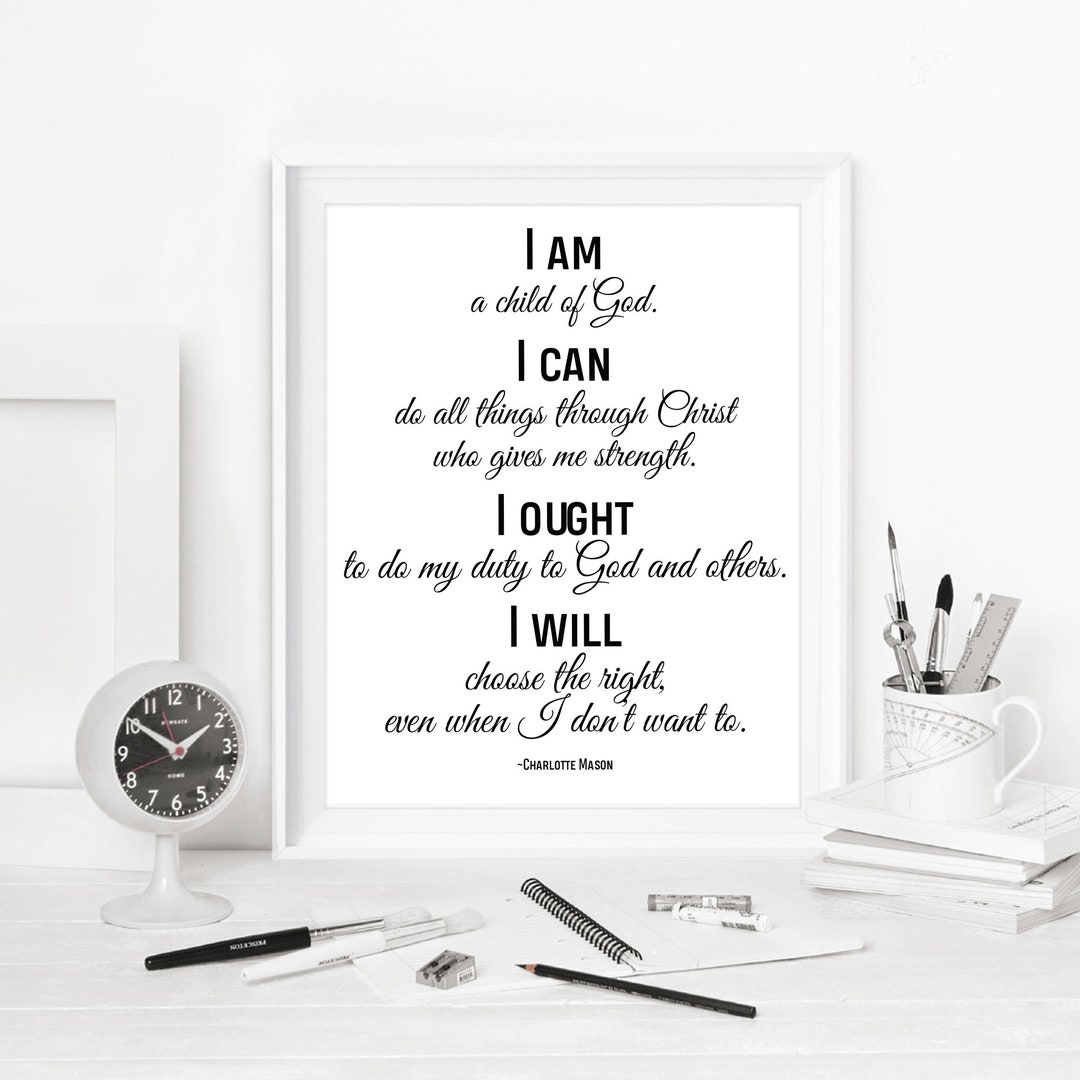 Motivational Quote | Typography Printable Wall Art | Homeschool ...