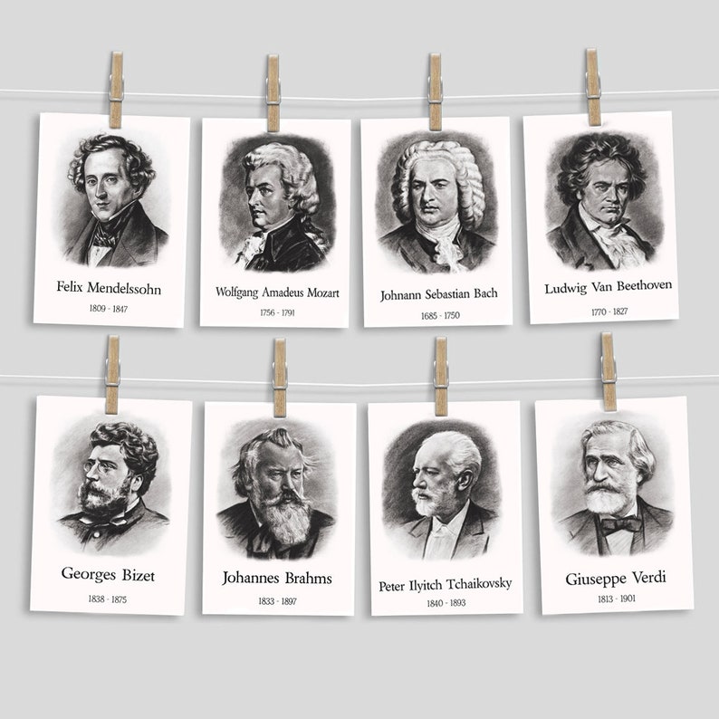 Printable Flashcards | Composer Printable Cards | Teacher Resource ...