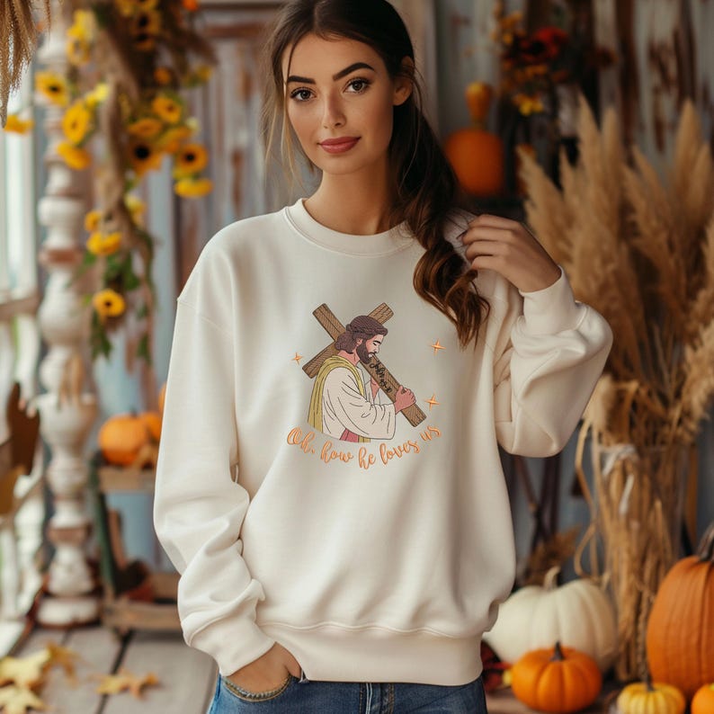 Jesus Carrying the Cross Embroidery Design, Christian Faith Quote Oh ...