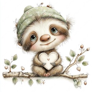 Valentine Cute Animals Clipart, Valentine Graphics, Romantic Clipart ...