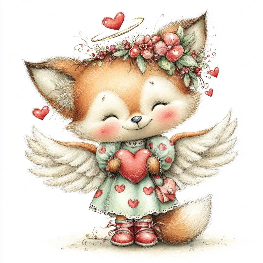 Valentine Cute Animals Clipart, Valentine Graphics, Romantic Clipart ...