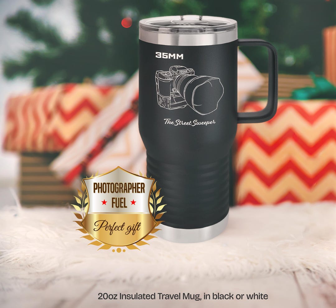 35mm Camera Lens Insulated Travel Mug, 20oz Photographer Gift - Etsy