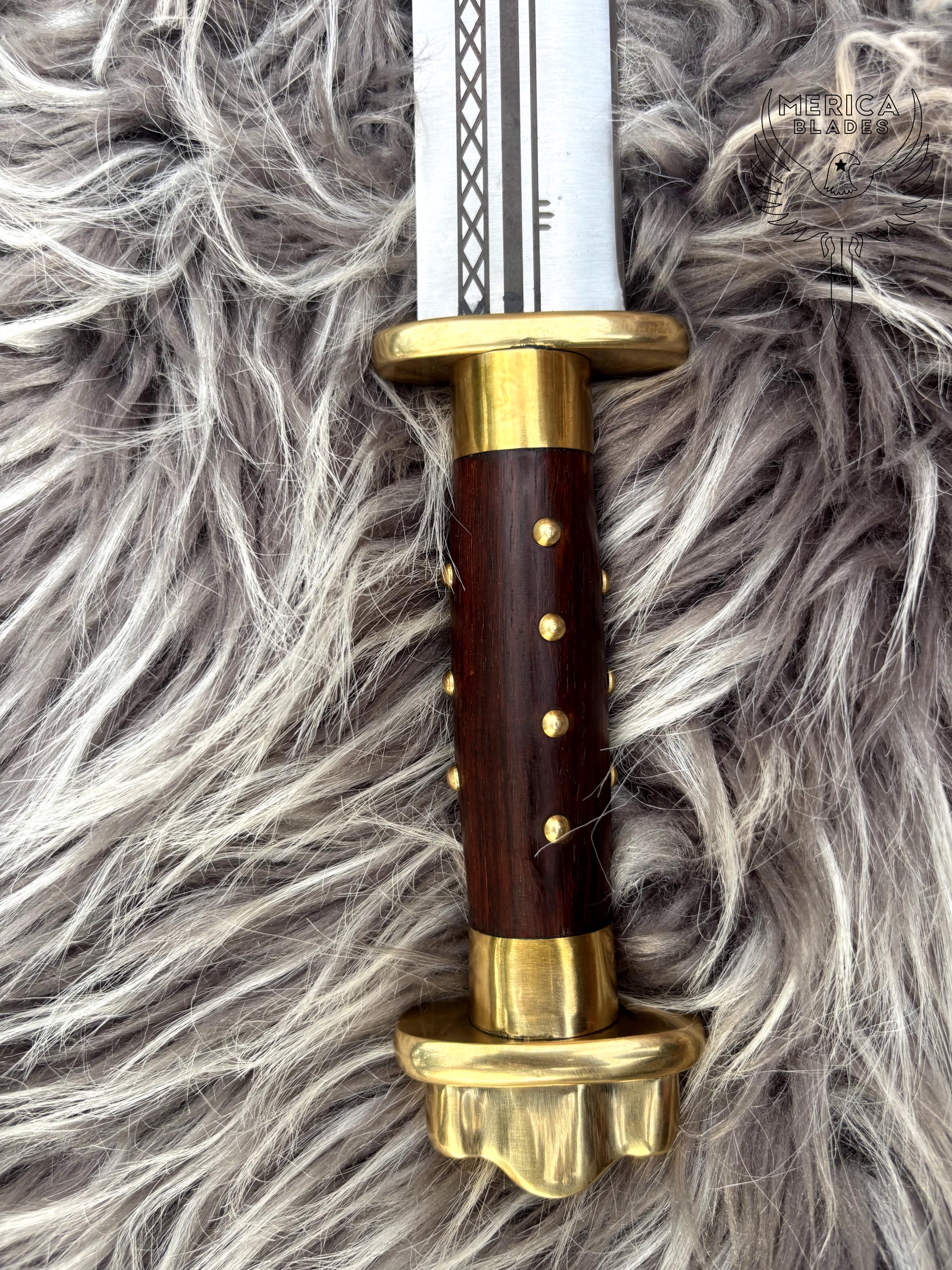 Merovingian Seax Knife | Custom Handmade Viking Seax | 1075 High Carbon ...