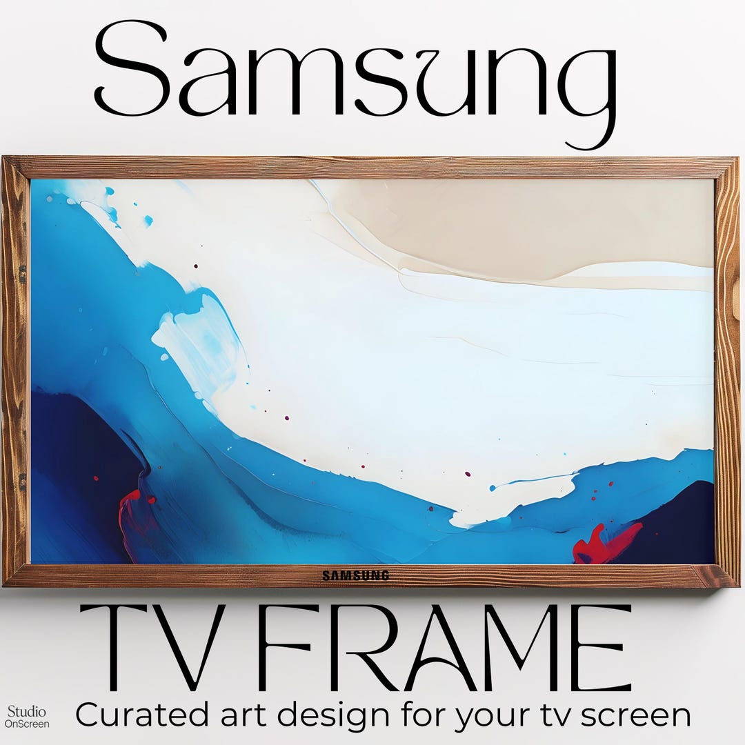 Blue Smear Digital Art for Samsung Frame TV, 3840x2160 JPG Download ...