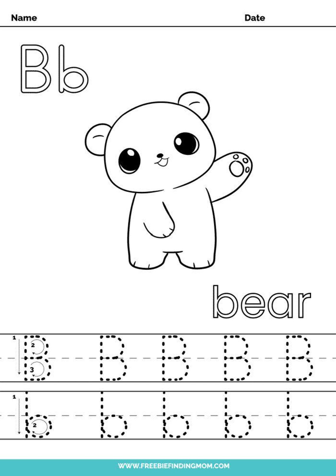 Baby’s First ABC Tracing Book | Printable Alphabet Book for Toddlers ...