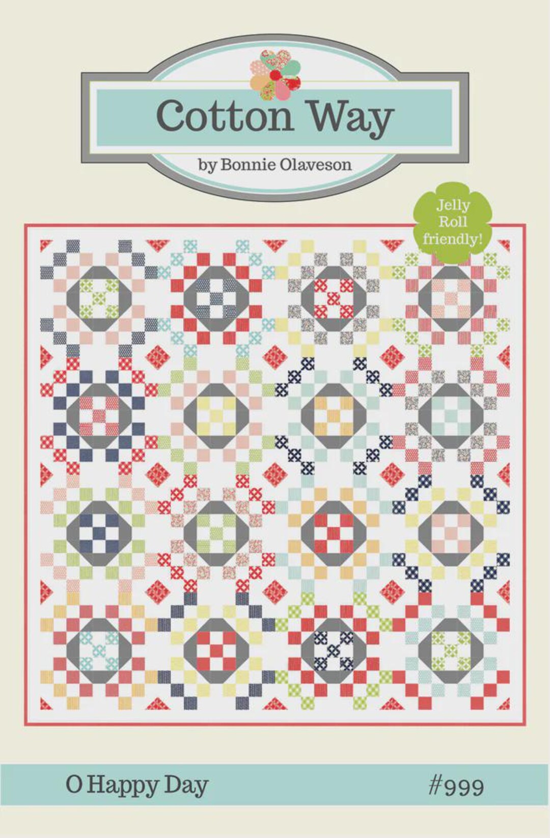 Oh Happy Day Quilt Pattern | Cotton Way | Moda Fabric | 76" X 76" - Etsy