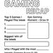 Game on – Black & White Gaming Journal Printables for Kids | A4 + US ...