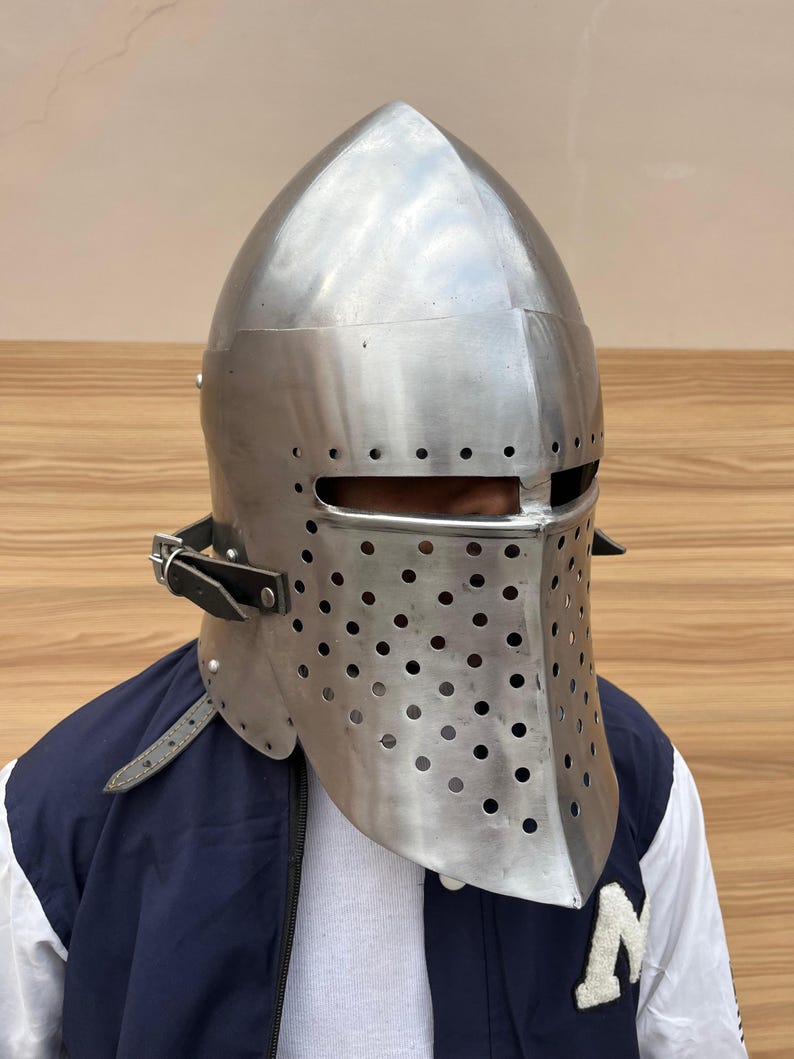 Medieval Crusader Helmet | 18 Gauge Steel Knight Armor | Templar Great ...