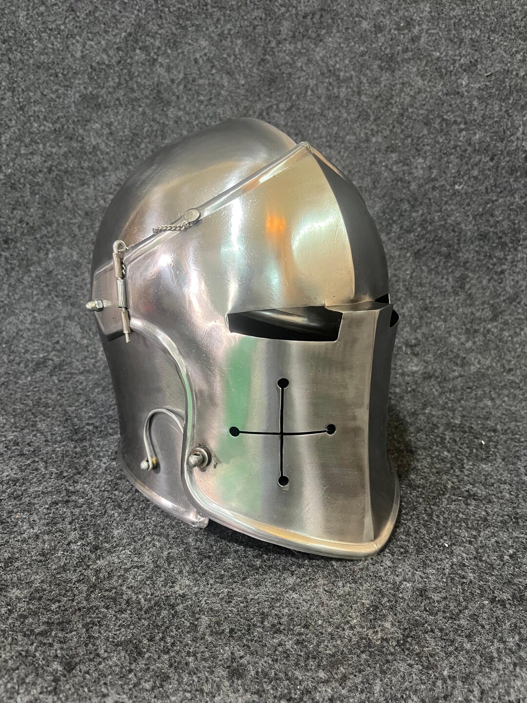 Medieval Crusader Knight Helmet | Handmade Steel Armor Helmet With ...