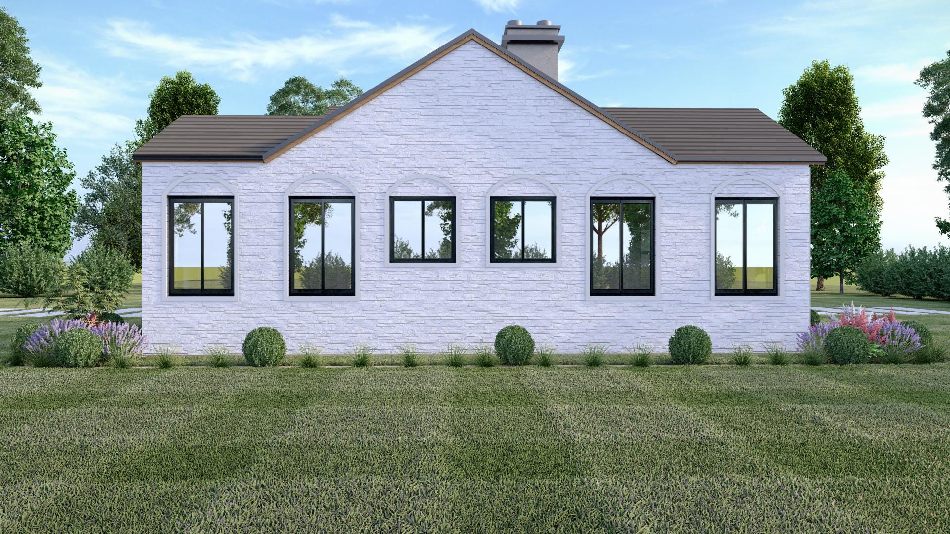 Contemporary Single-story Home Plan – 3 Beds, 3 Baths, Open Concept ...