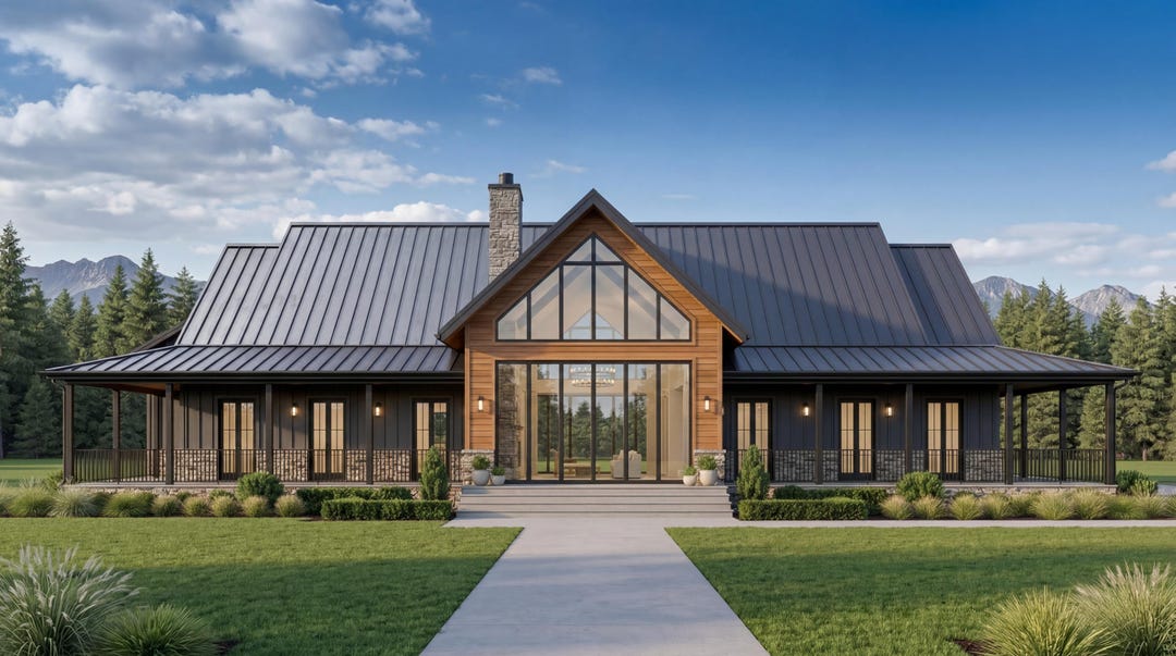 Barndominium House Plan | 3 Bed + Flex Room | 3-car Garage | 2,250 Sq ...