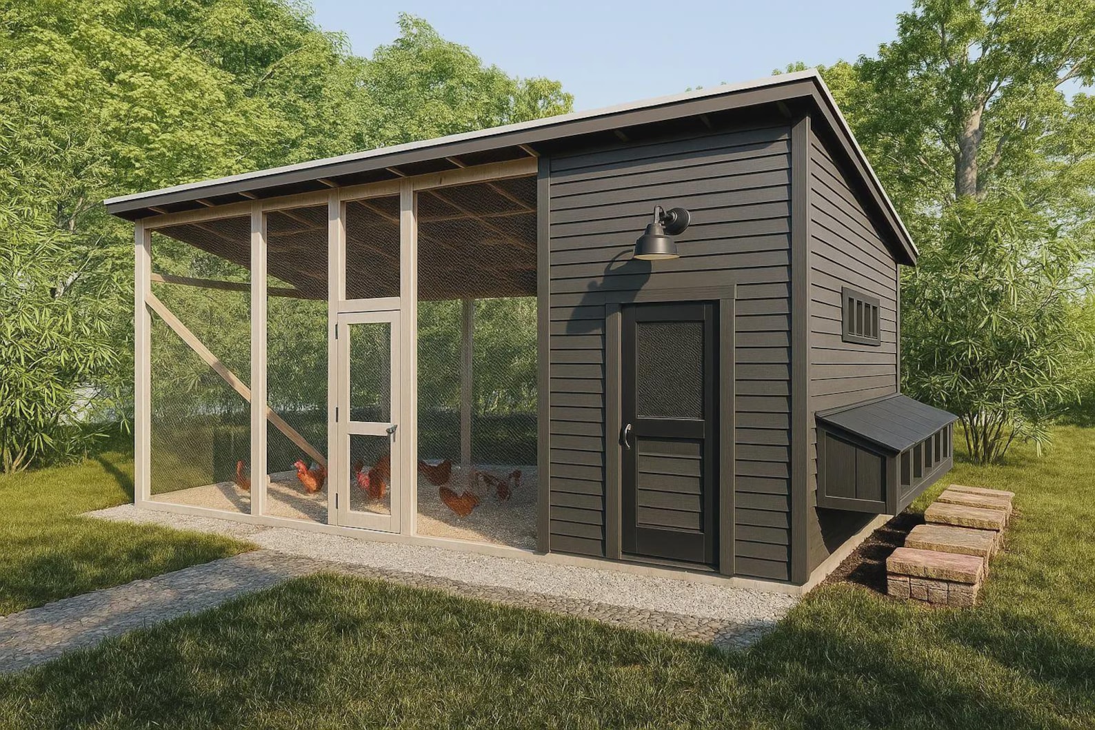 9x8 Chicken Coop Plans With Run DIY | Predator Proof Backyard Coop PDF ...