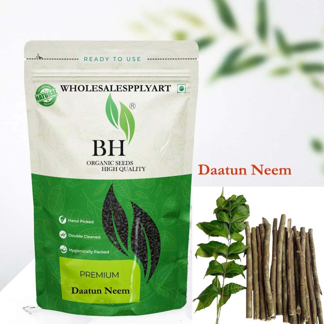 Organic Daatun Neem, Raw Herbs, Jadi Booti Neem Datoon, Neem Datun Size ...