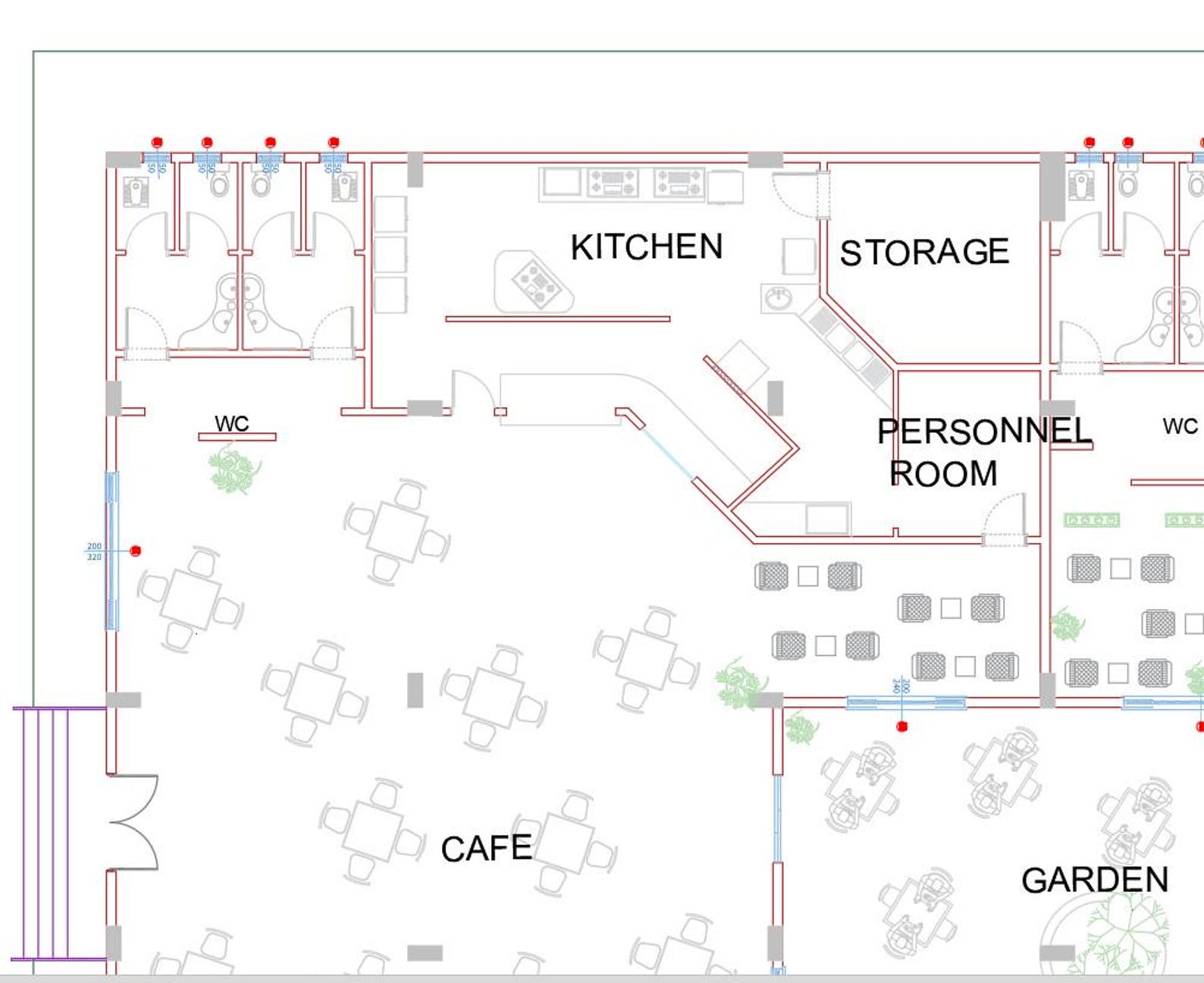 Autocad Cafe and Restaurant Plan Blocks I DWG + PDF - Etsy