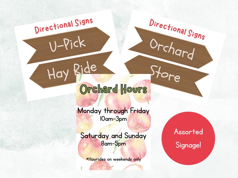 Apple Orchard Dramatic Play - Etsy