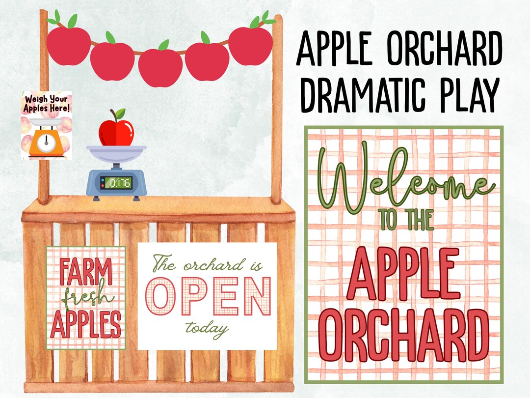 Apple Orchard Dramatic Play - Etsy