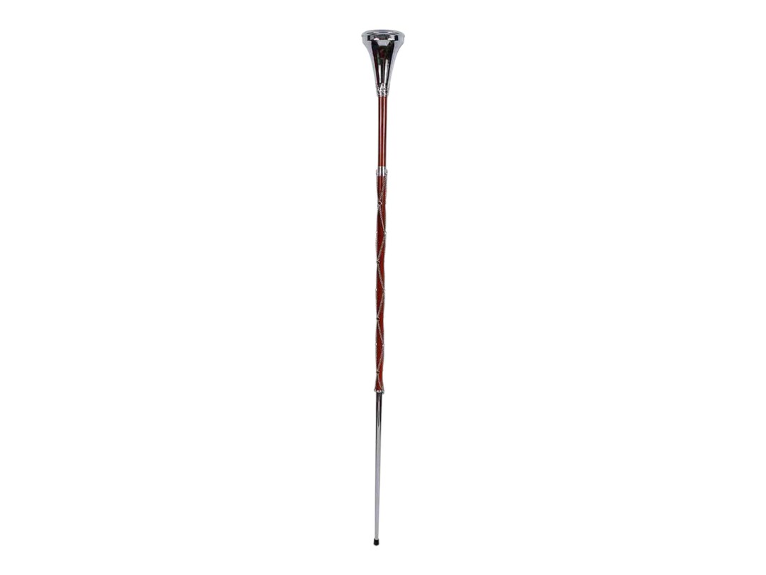 Drum Major Mace / Stave Flat Head Chrome Plated Three Part Mace With ...
