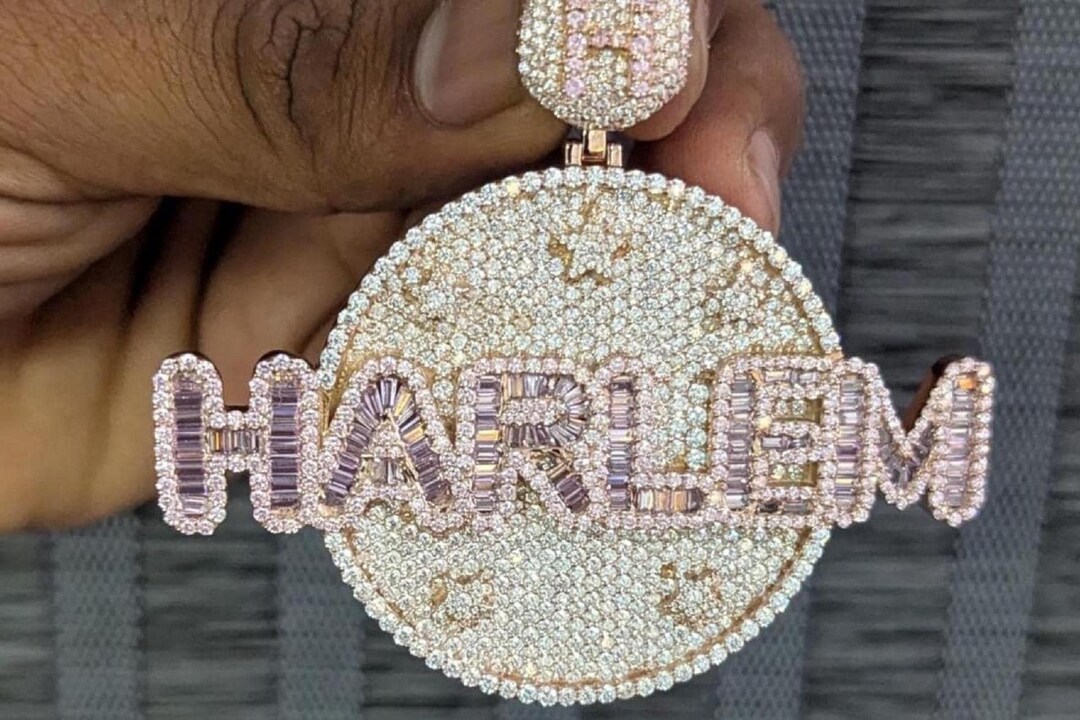 Custom Name Pendant — Iced Out Moissanite Diamond Medallion | Hip Hop ...