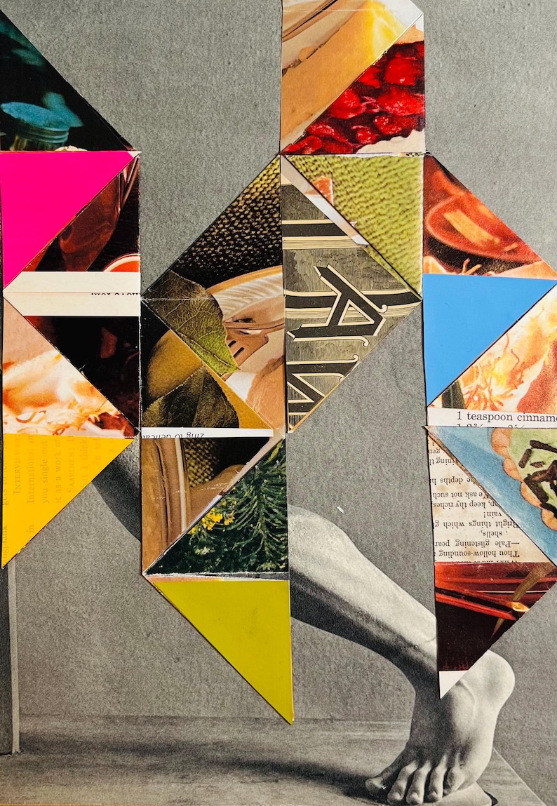 Origami Collage: Vintage Book Cover Art - Etsy