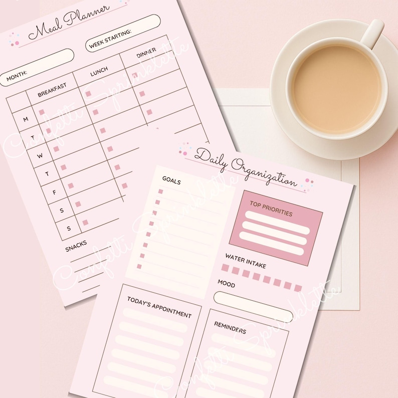 2026 Printable Personal Planner | Pink and Girly | Easy and Gentle Year ...