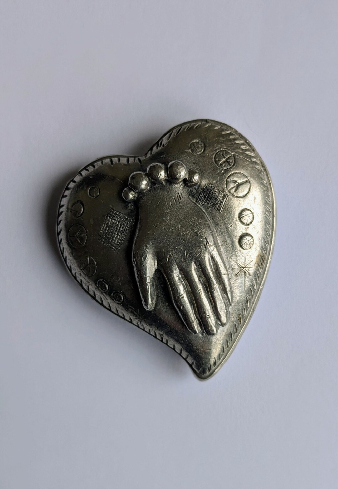 Réservé Pour Tao - 2002 Christian Lacroix Silver Metal Heart ...