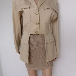 80s AZZEDINE ALAÏA Saharan Jacket Rare Beige Safari Jacket - Etsy