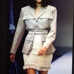 80s AZZEDINE ALAÏA Saharan Jacket Rare Beige Safari Jacket - Etsy