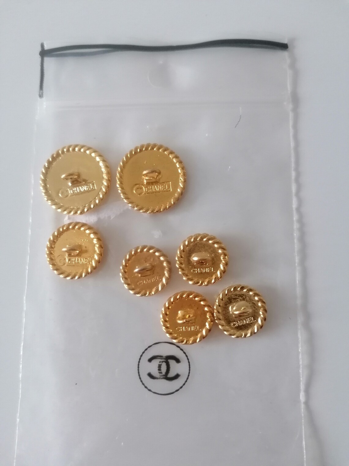 CHANEL Gold Plated Clover Buttons Fall-winter Collection 87 - Etsy