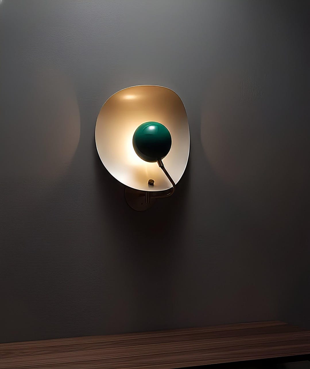 Personalized Modern Brass Wall Sconce Light: Art Deco Bedroom Lighting ...