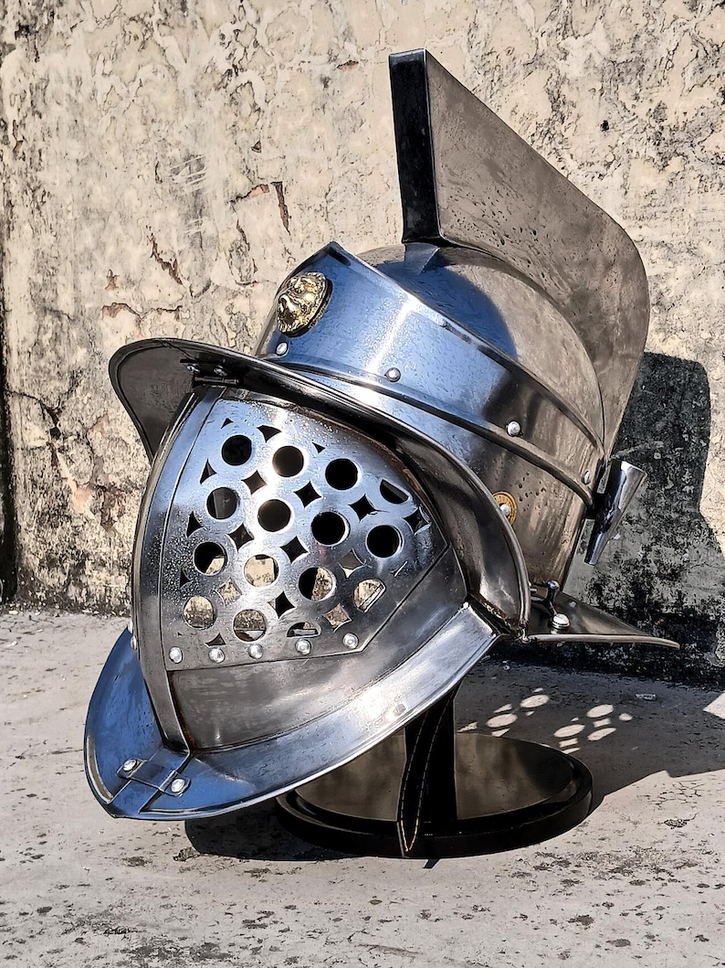 Personalized Wearable Roman Gladiator Helmet: Medieval Armor Replica ...