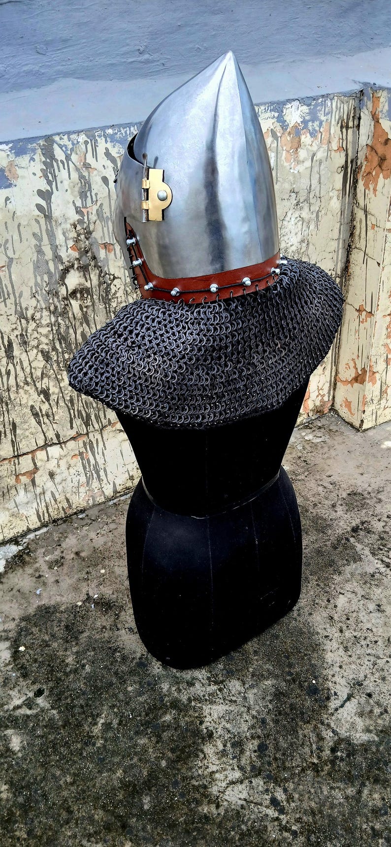 Medieval Pig Face Bascinet Helmet: Steel Knight Armor, SCA Costume Ready - Etsy