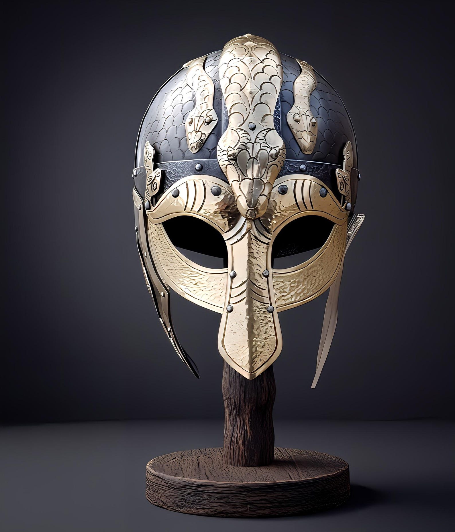 Personalized Viking Dragon Helmet Replica: 16 Gauge Steel Norse Armor ...