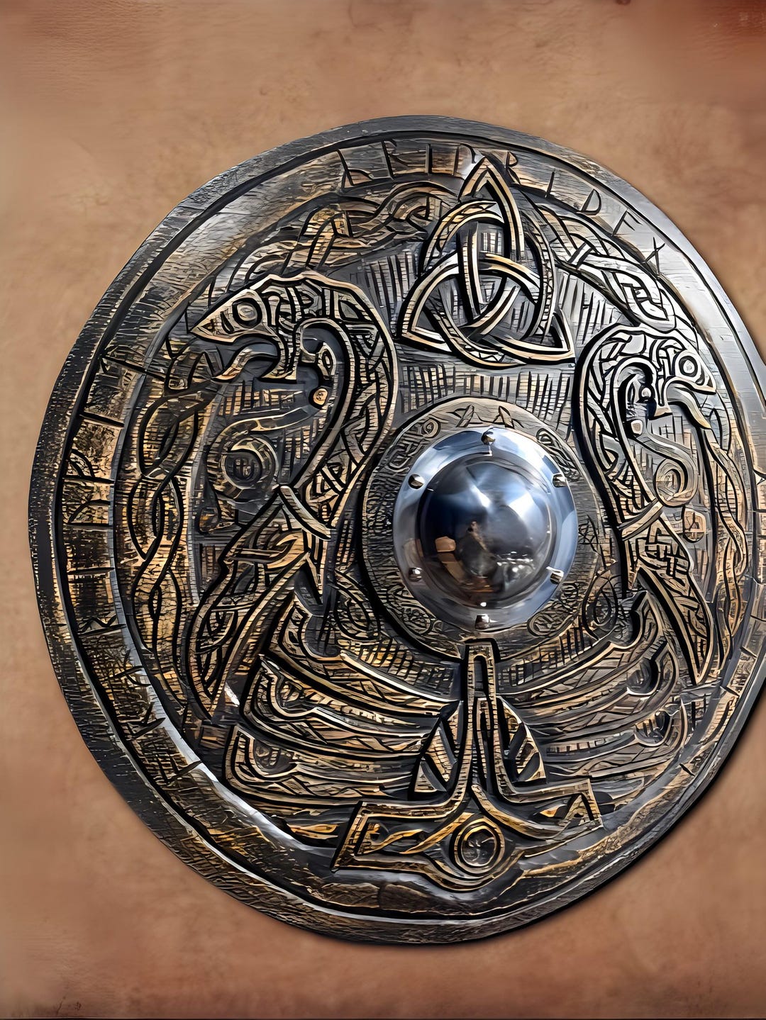 Personalized Viking Shield Wall Decor: Norse Runes, Wooden Warrior Art ...